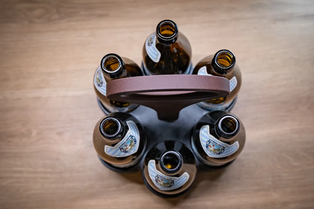 Portacervezas redondo / Sixpack para botellas de 0,5 l - Modelo de ...