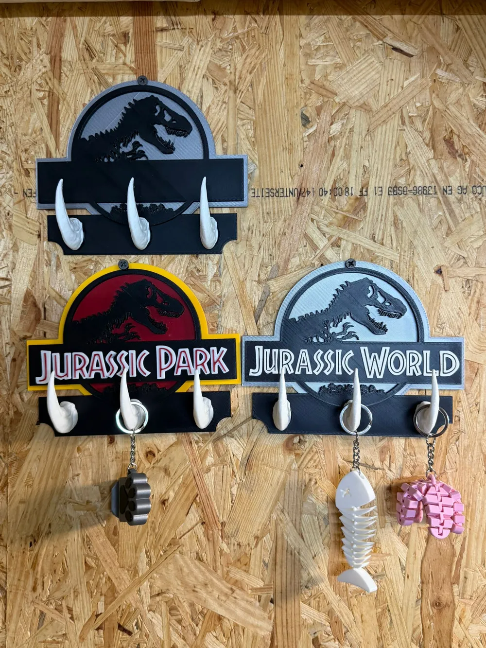 Jurassic World/Park Key hooks by Hammelwade MakerWorld: Download Free 3D Models