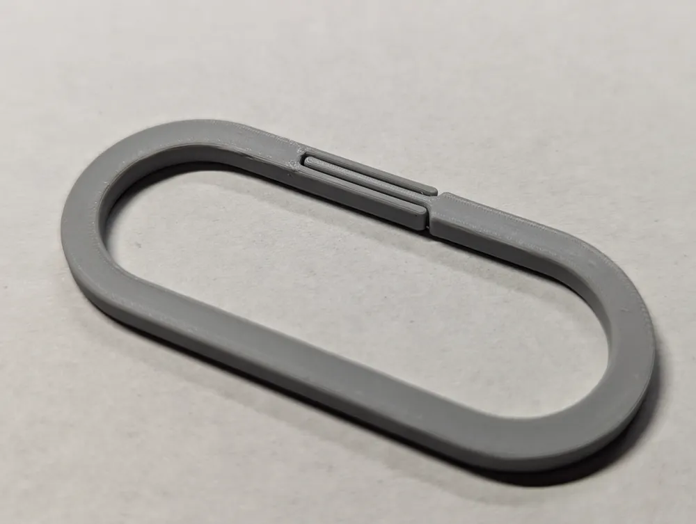 Carabiner Key Ring Model C by snize MakerWorld: Download Free 3D Models