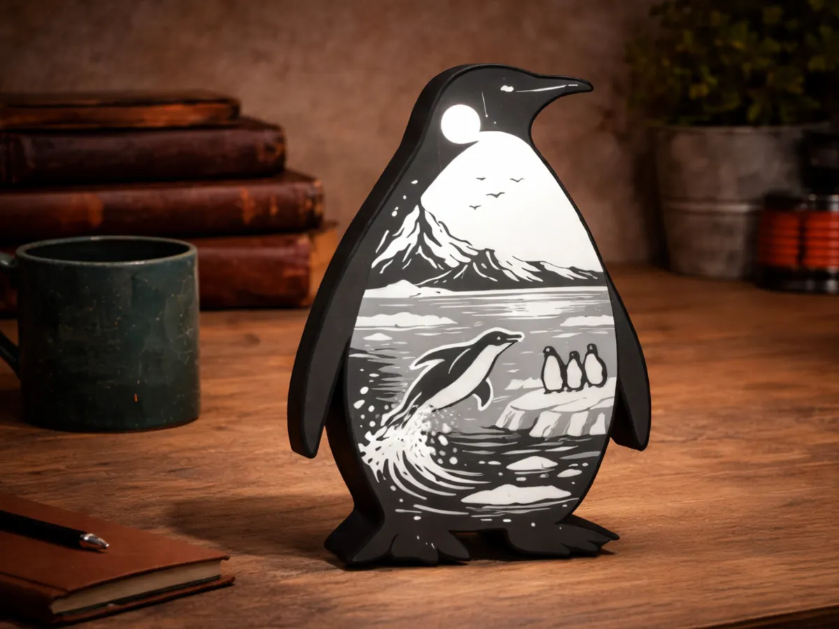 Pinguin-Lichtbox – Kostenloses 3D-Druckmodell – MakerWorld