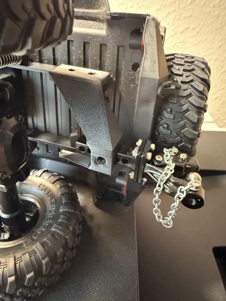 Adapter Trailer Hitch Crawler AMXRock Mini-D90 - Free 3D Print Model ...