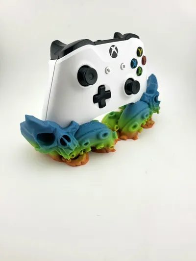 xbox controller holder stand skull and tentacle by Mad power MakerWorld ...