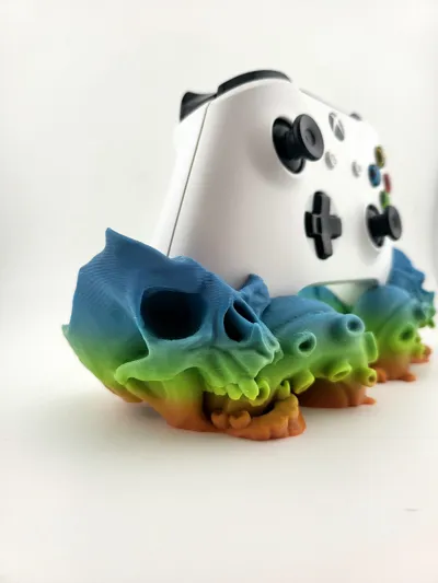 xbox controller holder stand skull and tentacle by Mad power MakerWorld ...