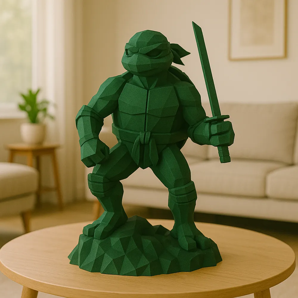 ninja turtle low poly - Free 3D Print Model - MakerWorld