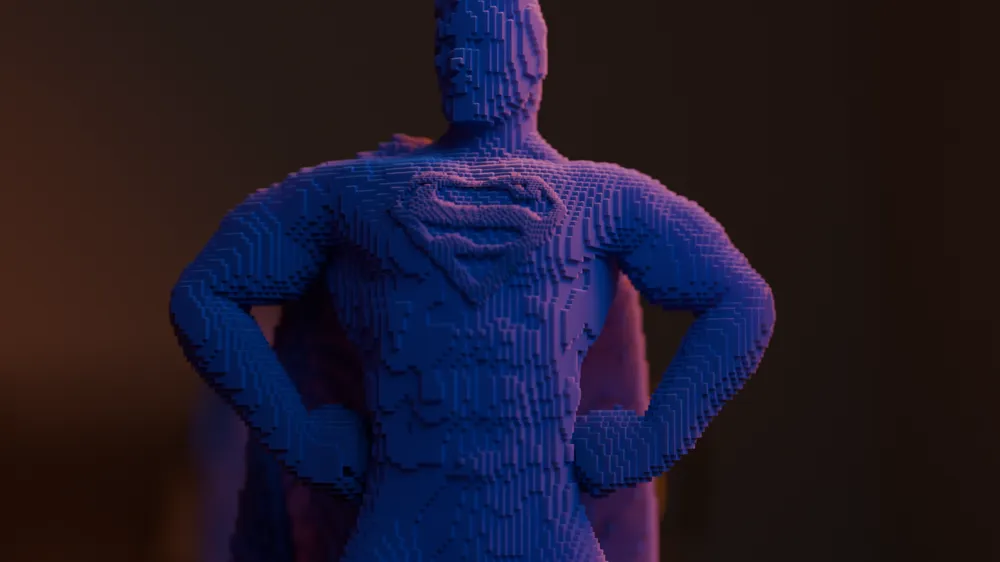 Pixel Style 8bit Superman DC Universe by theStonefox - MakerWorld