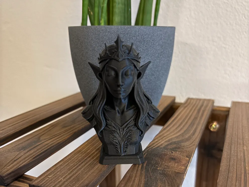 Elf Queen Bust by freeasy MakerWorld: Download Free 3D Models