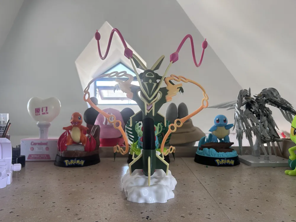 384-mega Rayquaza-no AMS-Pokemon - Free 3D Print Model - MakerWorld