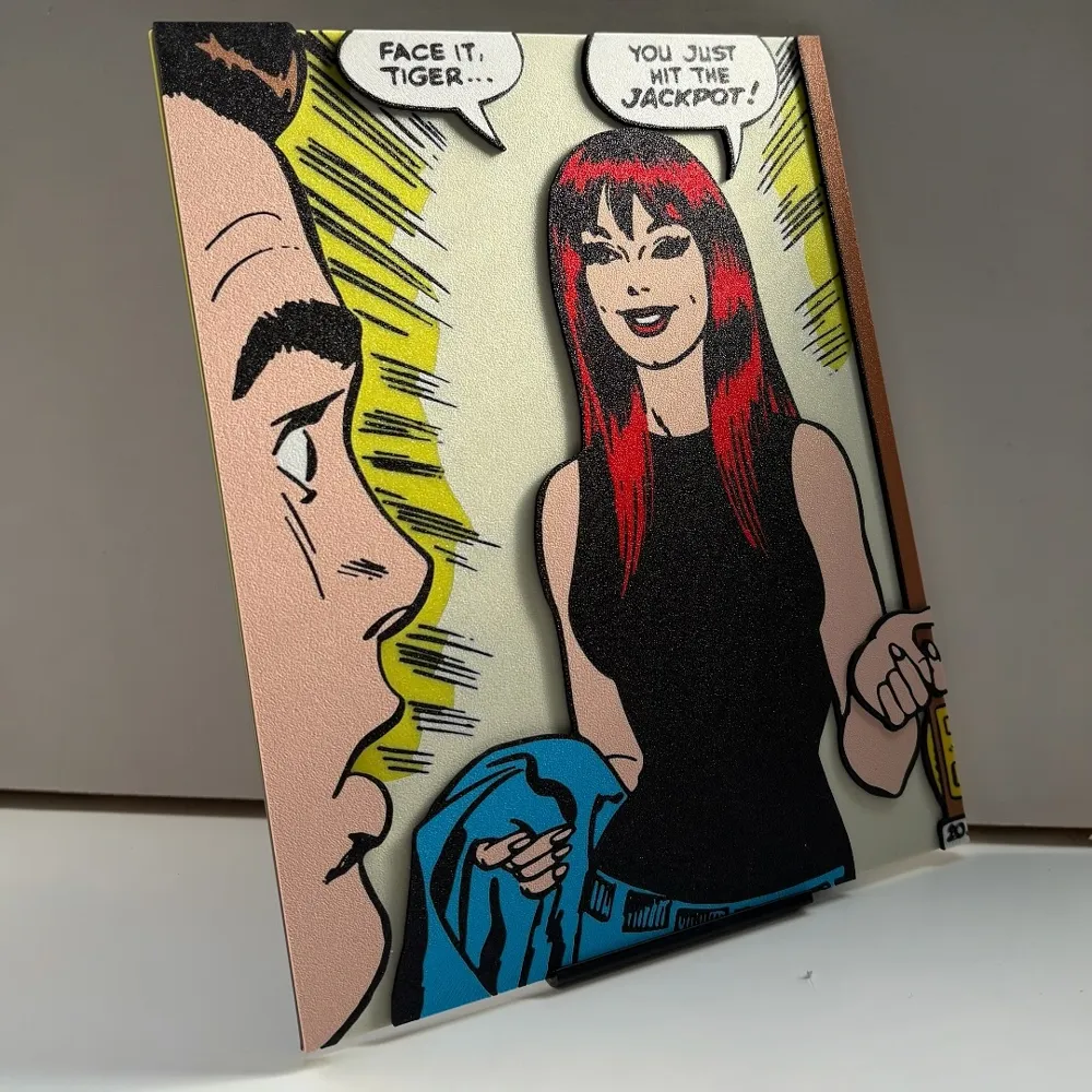 Mary Jane Watson “Jackpot” Comic Panel Spider-Man by Frikeando 3D ...