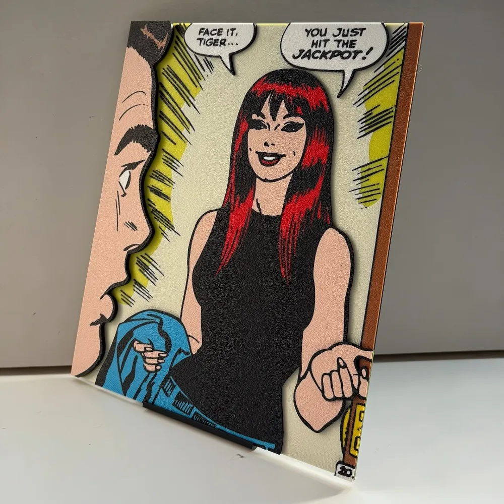 Mary Jane Watson “Jackpot” Comic Panel Spider-Man by Frikeando 3D ...