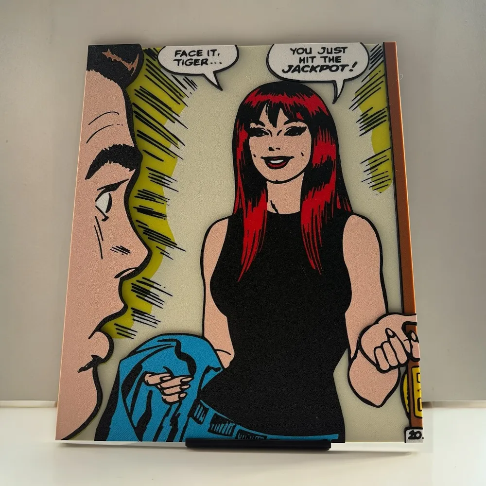 Mary Jane Watson “Jackpot” Comic Panel Spider-Man by Frikeando 3D ...