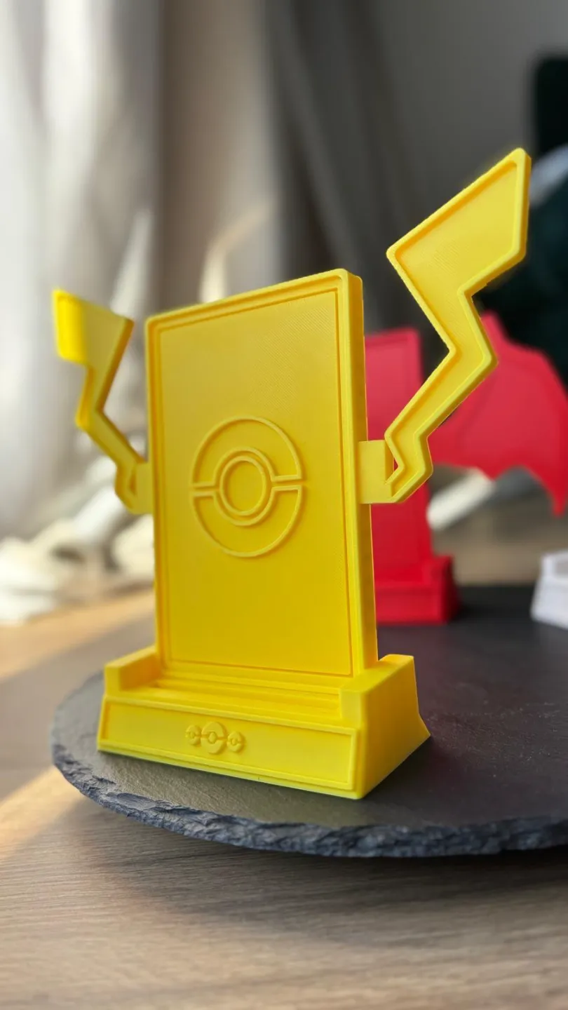 Modular Pokemon PSA Card Pikachu Stand Holder - Free 3D Print Model ...