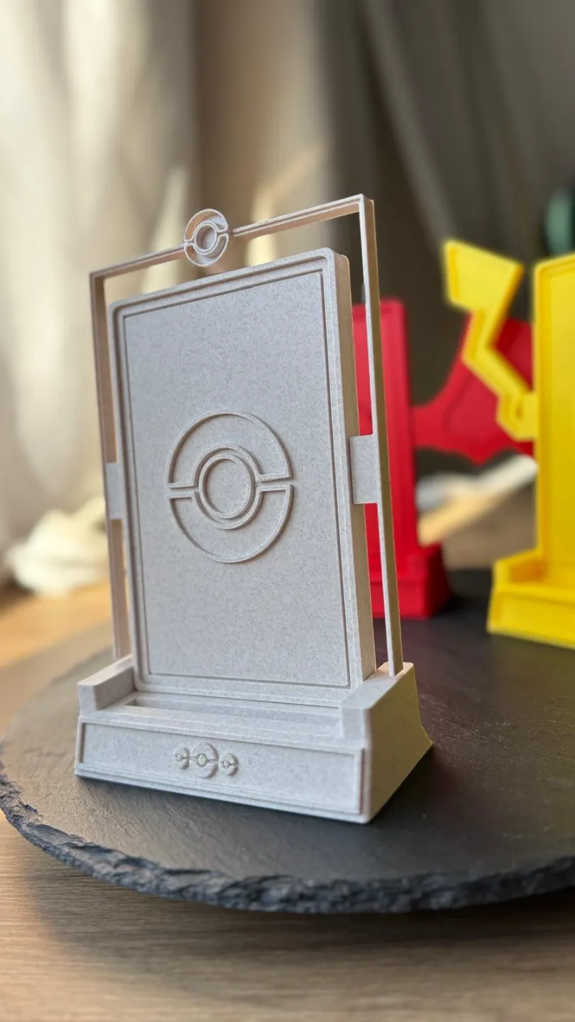 Modular Pokemon PSA Card Pikachu Stand Holder by MaajkiPL - MakerWorld