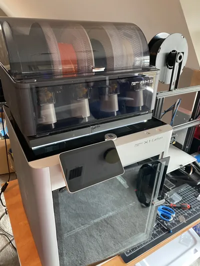 Bambu Labs X1 Carbon AMS LED Riser - V2 by MPG71_2023 - MakerWorld