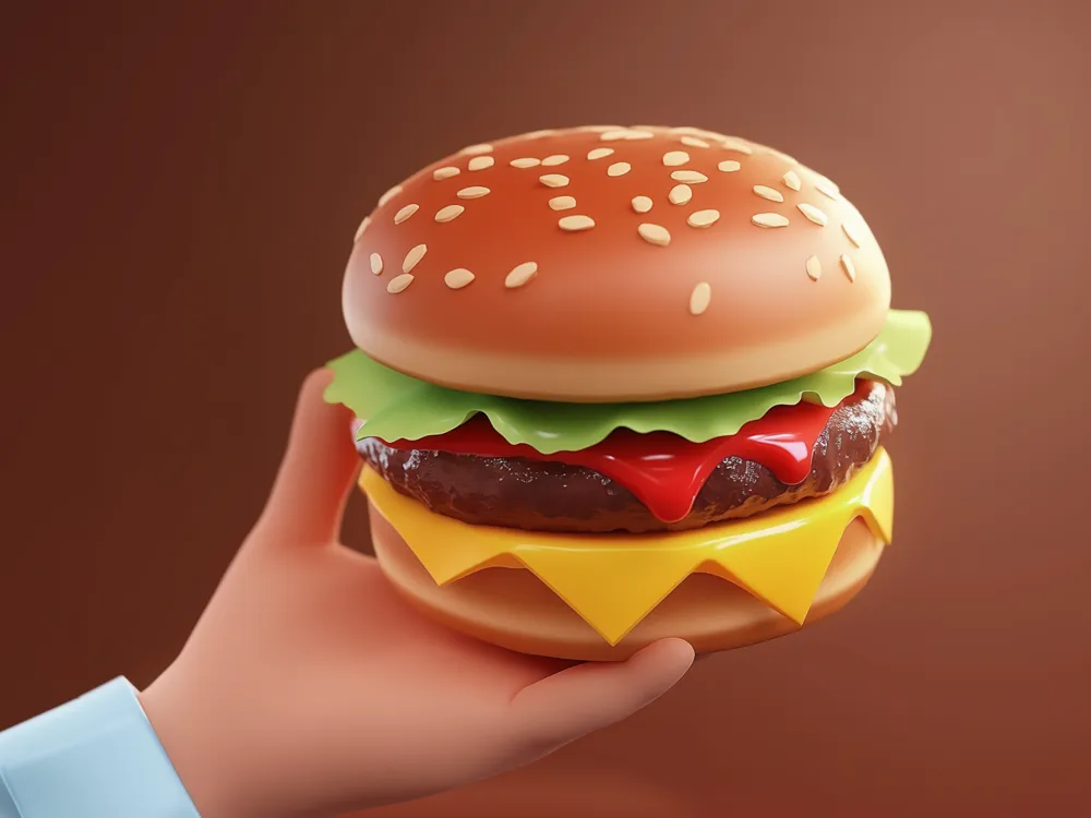 Very cute secret small hamburger by loveKamila - MakerWorld