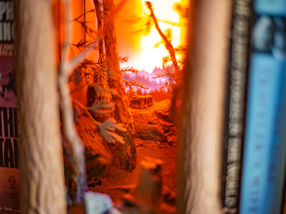 Ozark Mountain Sunset Book Nook by MaKim MakerWorld: Download Free 3D ...