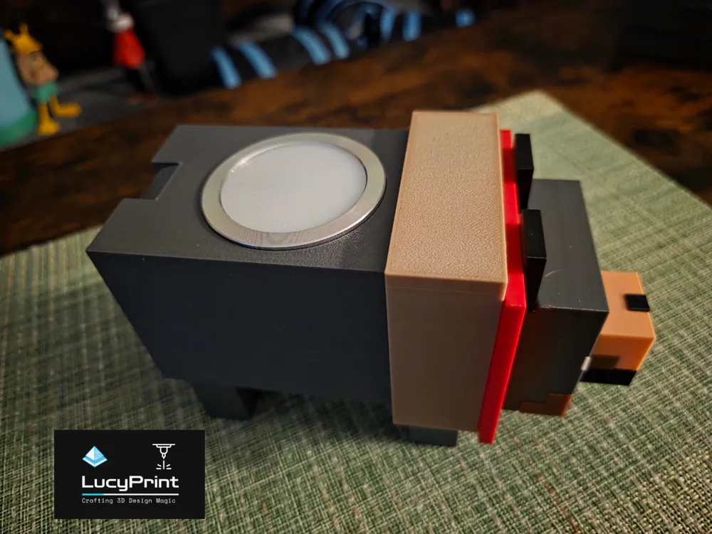 Minecraft Wolf 3D Lightbox - Free 3D Print Model - MakerWorld