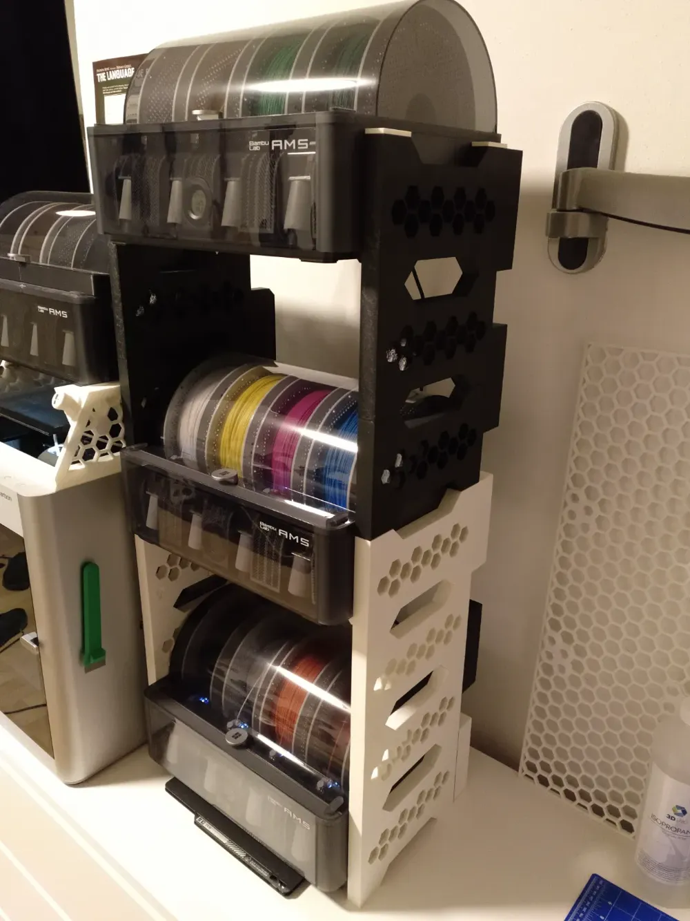 AMS Stacking System [HEX WALLS] by Jaxel MakerWorld: Download Free 3D ...