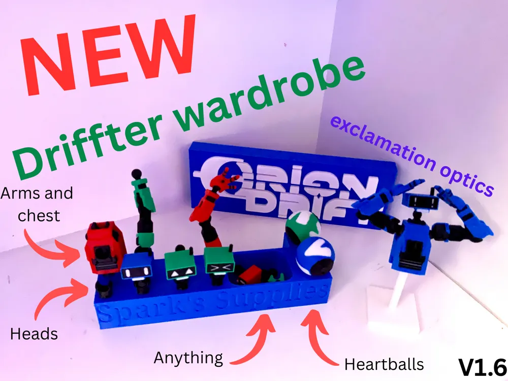 Orion Drift Positional Drifters V1.8 - Free 3D Print Model - MakerWorld