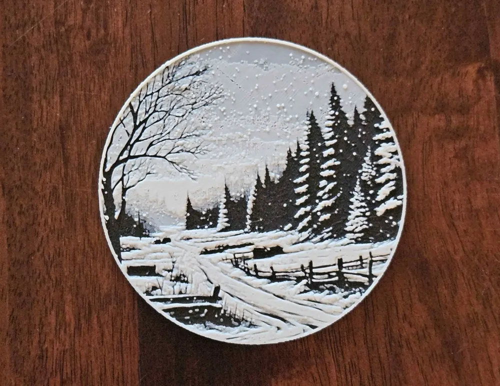 Winter Road Decor by Yandalf - MakerWorld