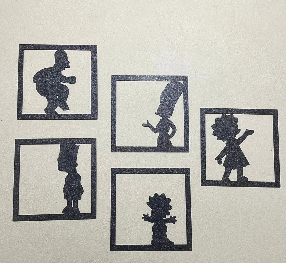 THE SIMPSONS Minimal Pop Style Frames - Free 3D Print Model - MakerWorld