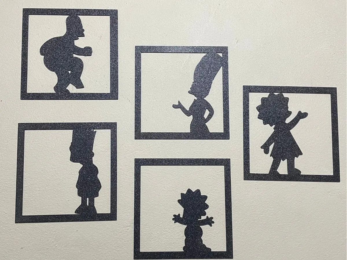 THE SIMPSONS Minimal Pop Style Frames - Free 3D Print Model - MakerWorld