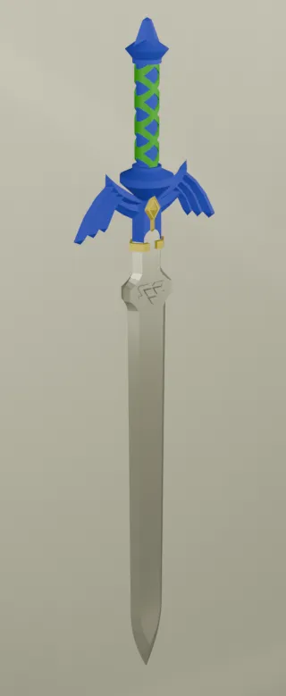 Master Sword From BOTW-Full Size - Free 3D Print Model - MakerWorld
