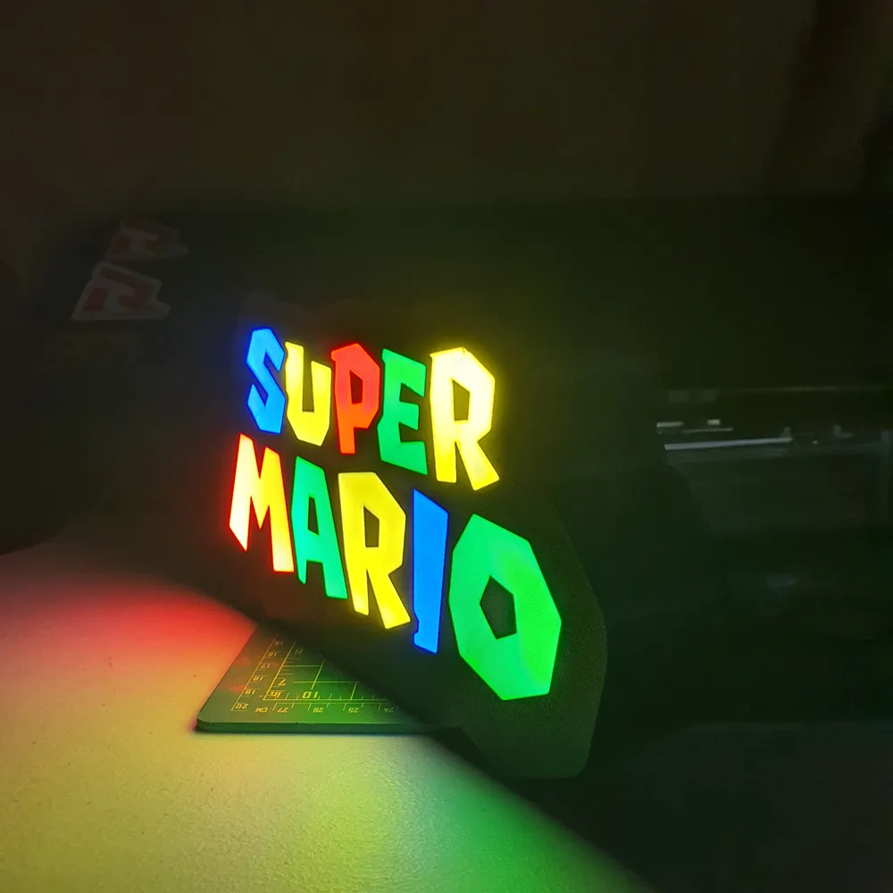 SUPER MARIO - LIGHT BOX / LAMP by lrcustoms - MakerWorld