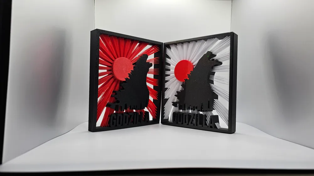 Godzilla Silhouette String Art - Free 3D Print Model - MakerWorld