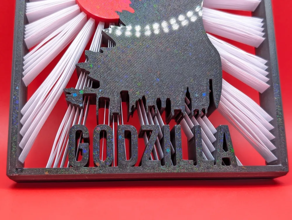 Godzilla Silhouette String Art - Free 3D Print Model - MakerWorld