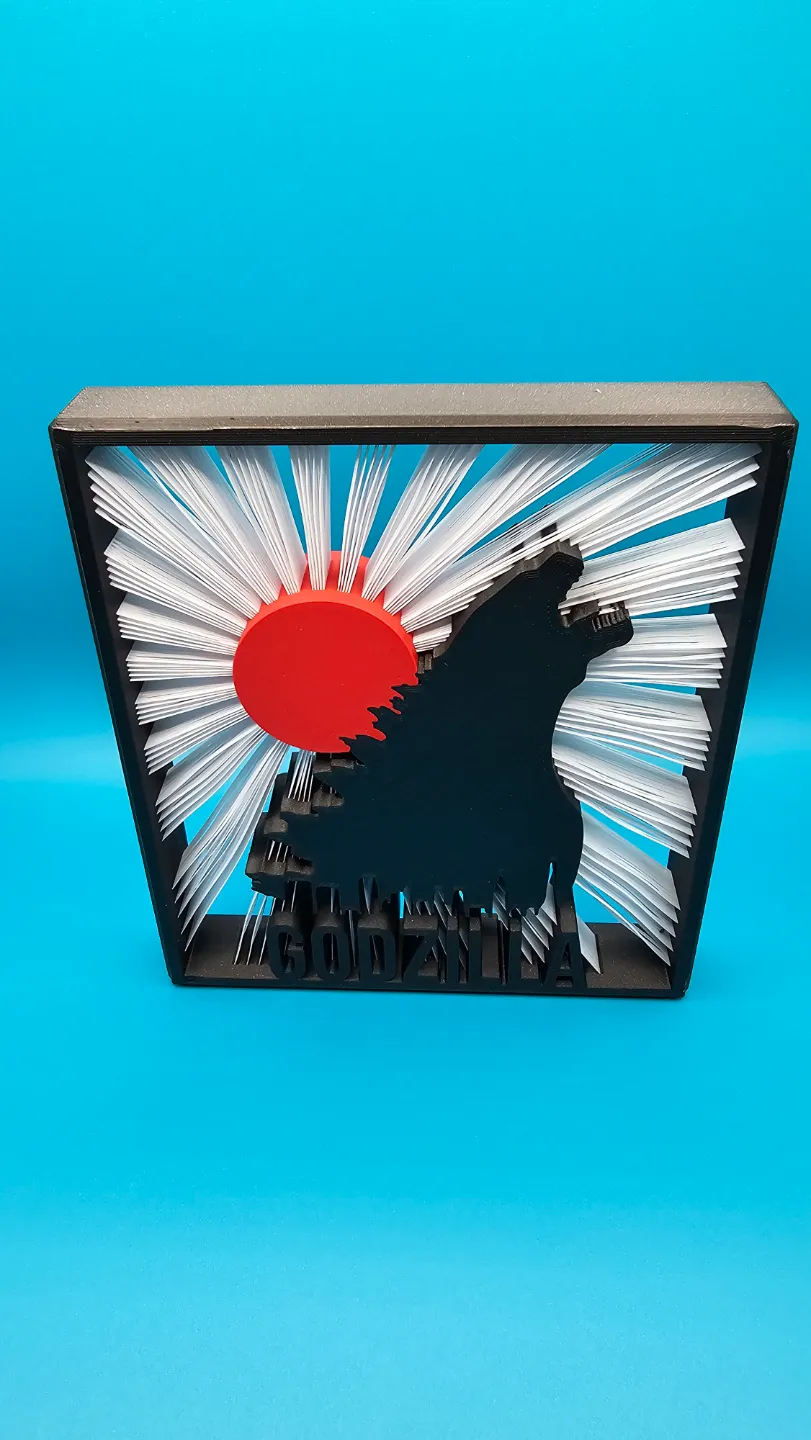 Godzilla Silhouette String Art - Free 3D Print Model - MakerWorld