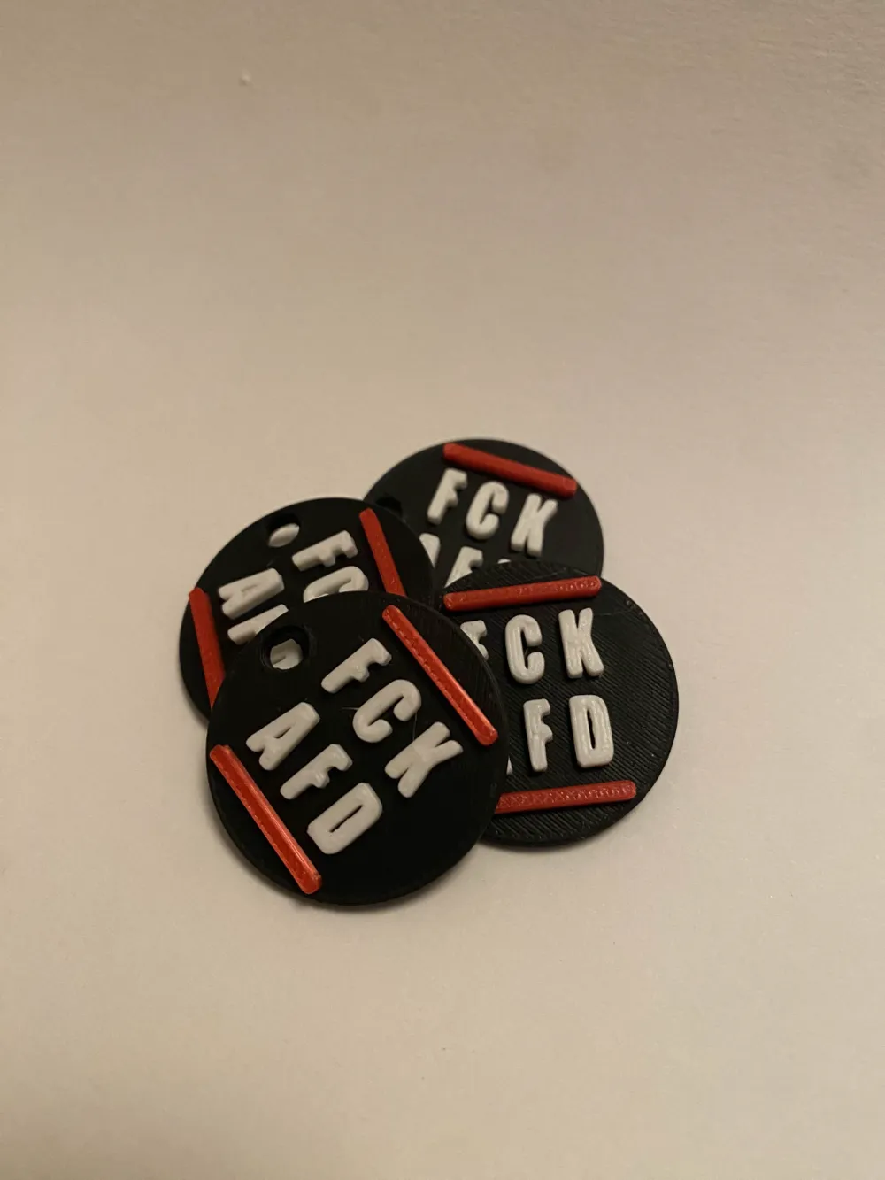 FCK AFD Keyring by Der_Baggerfahrer - MakerWorld