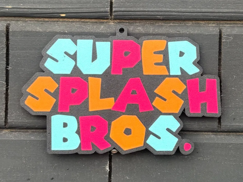 Super Splash Bros. | San Antonio Spurs Wall Art - Free 3D Print Model ...