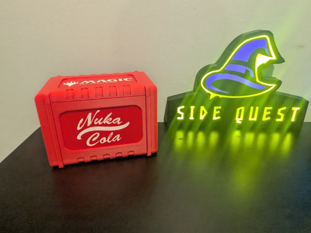 Fallout Nuka Cola MTG Commander Deck Box - Free 3D Print Model - MakerWorld