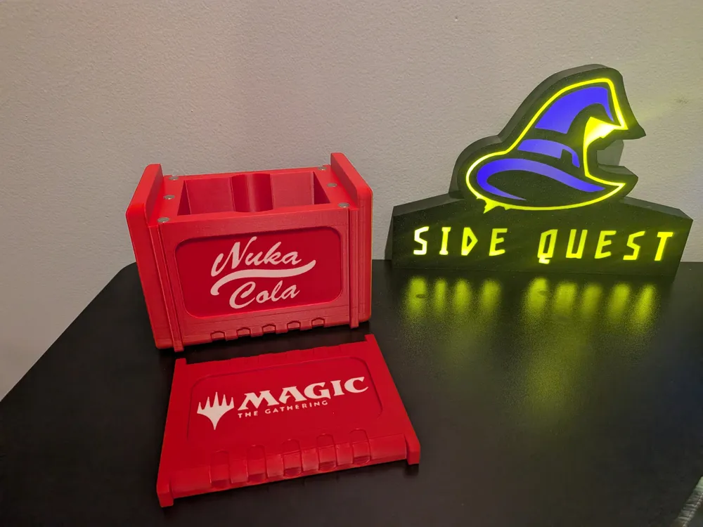 Fallout Nuka Cola MTG Commander Deck Box - Free 3D Print Model - MakerWorld