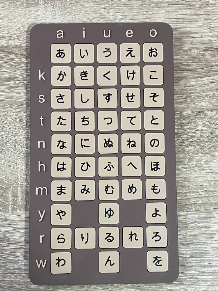 Interactive Kana Learning Board (Hiragana & Katakana) - Free 3D Print ...