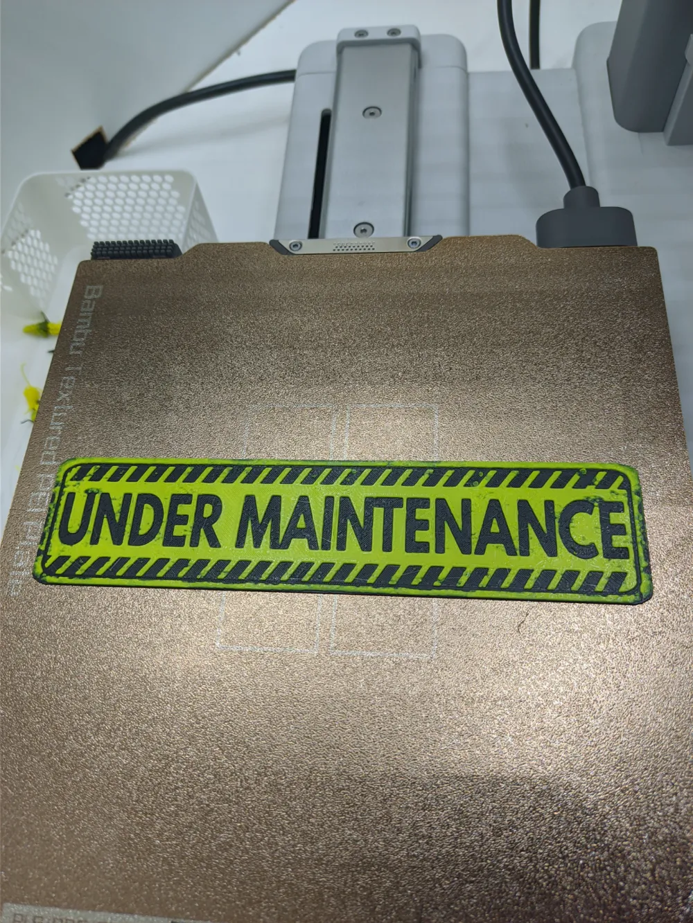 Sign #6 - Under Maintenance Sign Plate HueForge by 💡 SimplePrint ...
