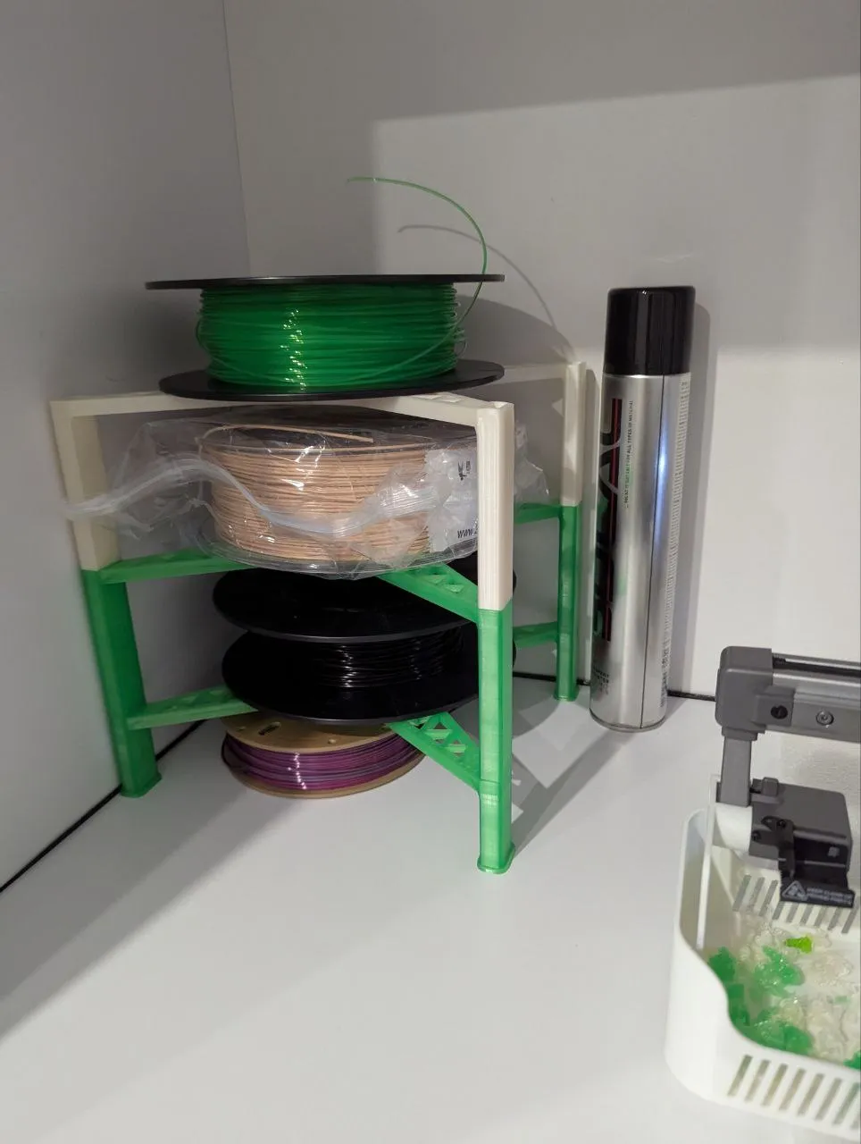 Filament Storage Rack – Fully A1 Mini Printable - Free 3D Print Model ...