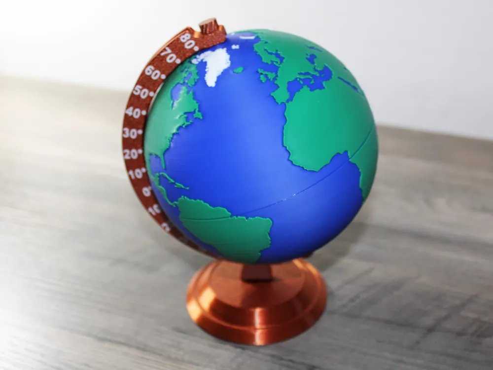 Classic Desktop Earth Globe by Franken 3D - MakerWorld