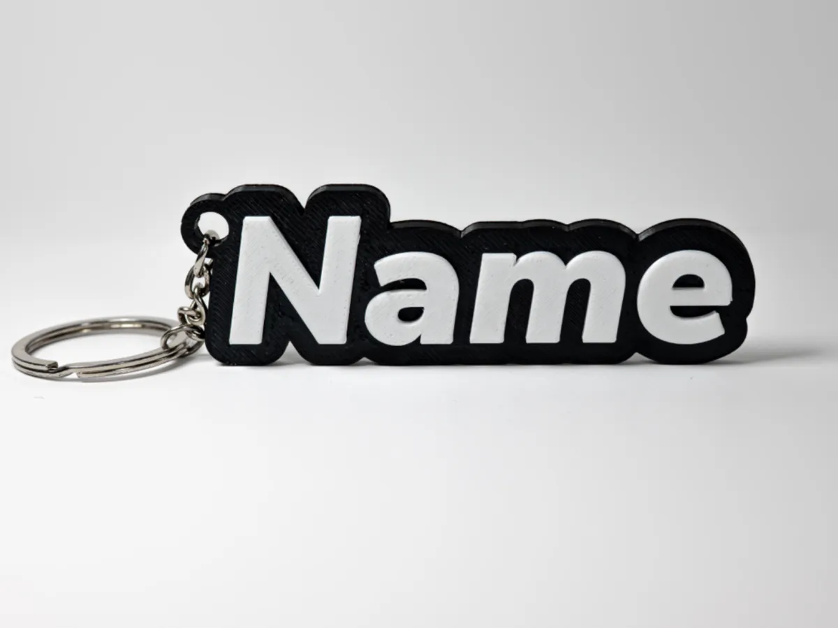 Parametric Customizable Name Keychain Creator - Free 3D Print Model ...
