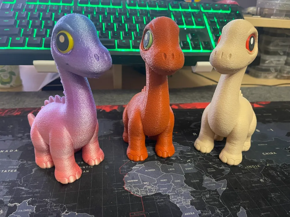 Lindo Dino LONGIE (sin AMS, caricatura) - Modelo de impresión 3D ...