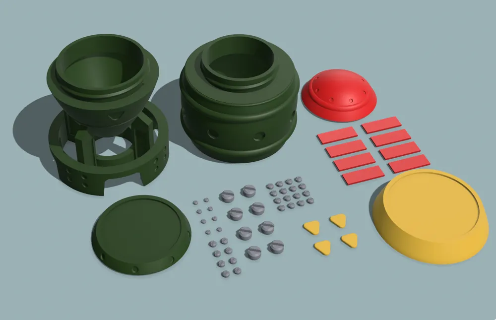 Mini Nuke Bomb - Fallout-Inspired Container by TustiDesign MakerWorld ...