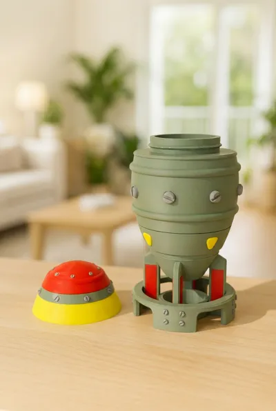 Mini Nuke Bomb - Fallout-Inspired Container - Free 3D Print Model ...