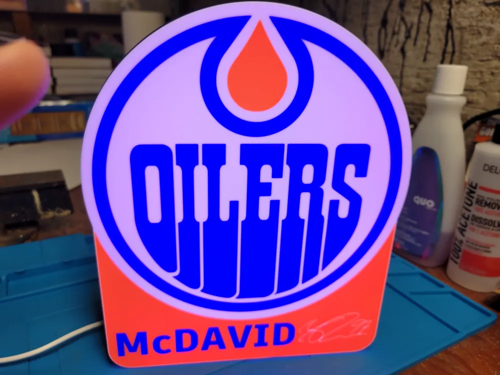 Edmonton Oilers Light Box by KSG designs - MakerWorld
