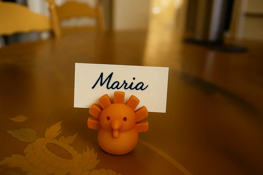 Thanksgiving turkey placeholder - Free 3D Print Model - MakerWorld