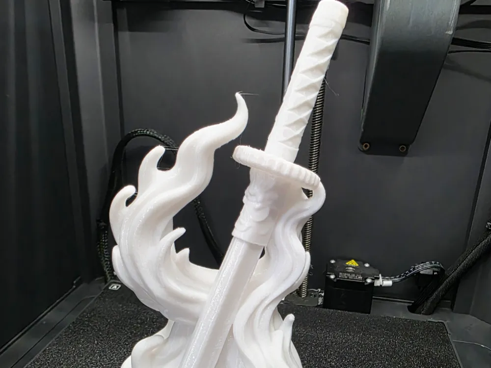 Flamebound Samurai Sword Display -Fantasy 3D Print - Free 3D Print ...