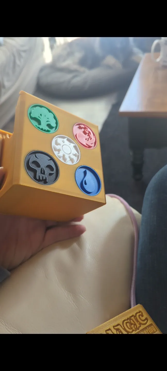 MTG Commander box, all mana symbols Remixed by AustynWilliam MakerWorld ...