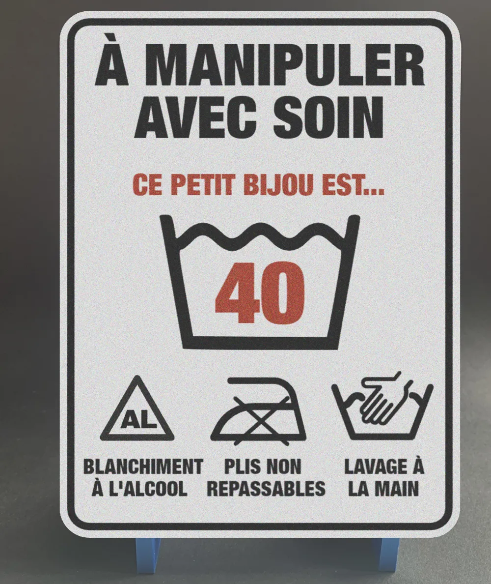30 - 80th Birthday Sign - Birthday Gift - Free 3D Print Model - MakerWorld