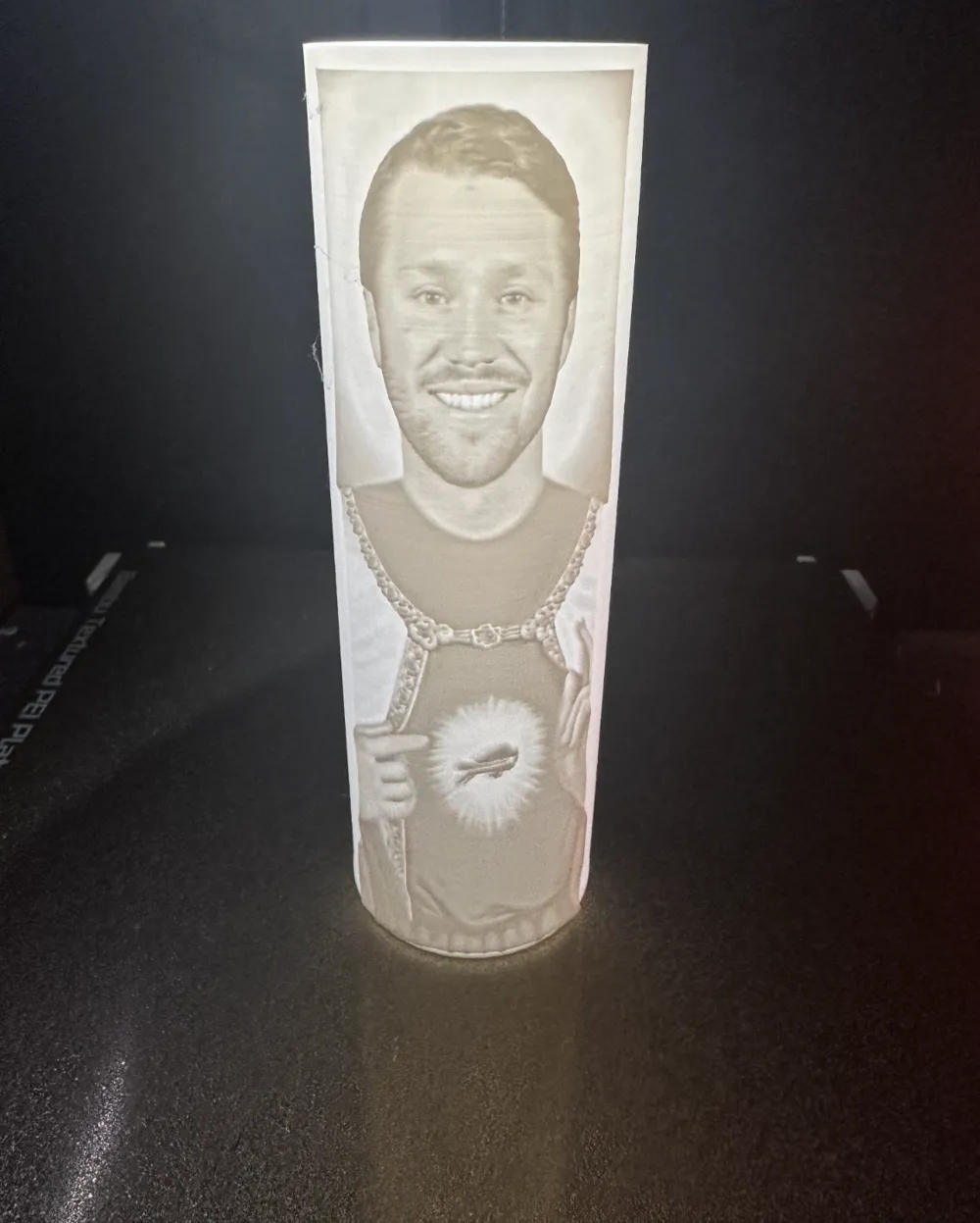 Buffalo Bills Josh Allen Prayer Candle 2 by testjt23 - MakerWorld