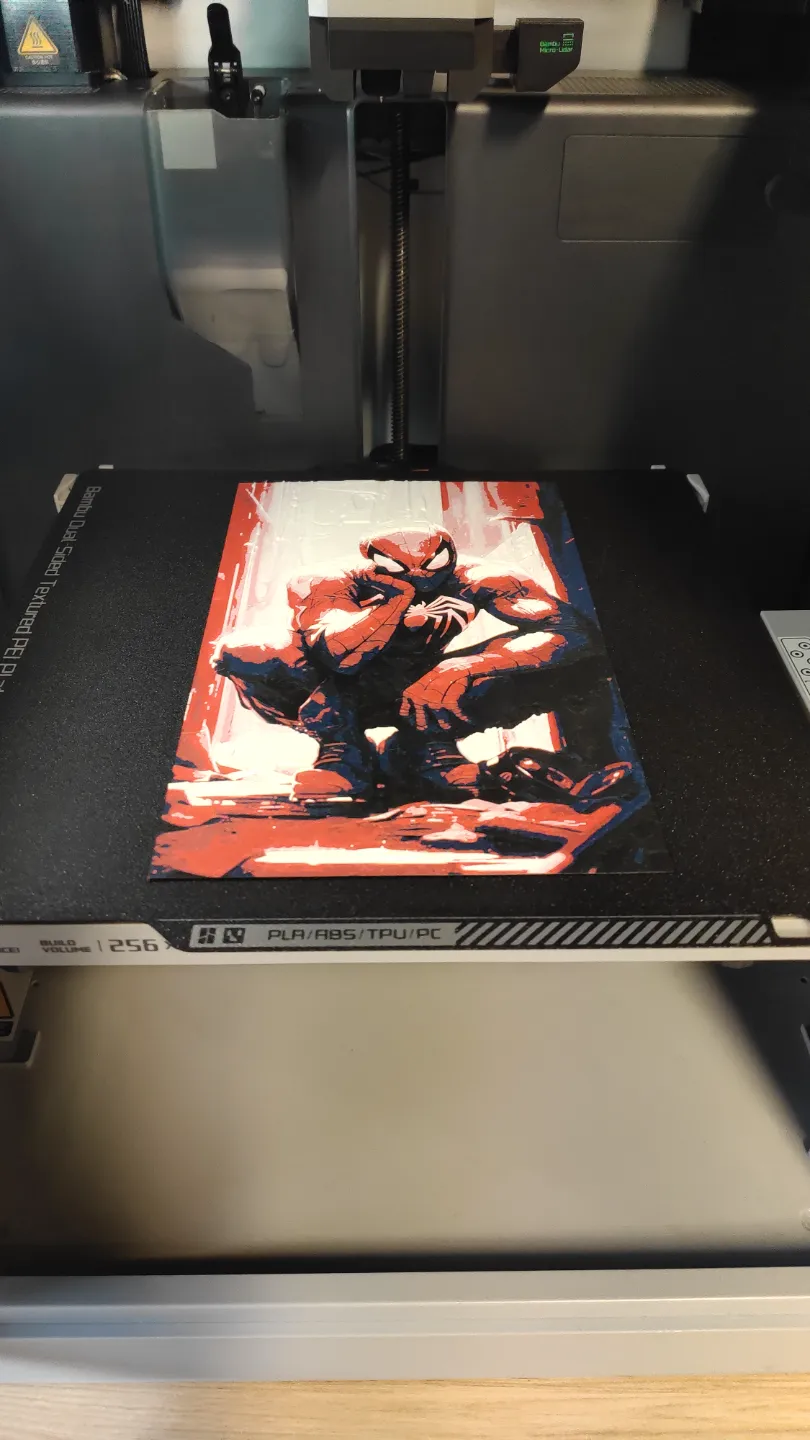 Spiderman Marvel (4 Colors Filament Painting) - HueForge by ...