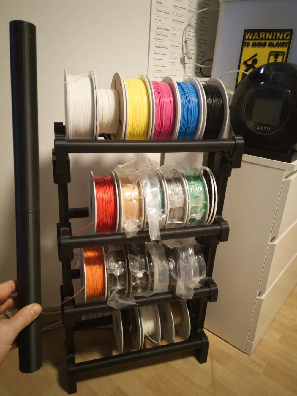 Spool Rack - Pipe & Connector Remixed by Saedelaere MakerWorld ...